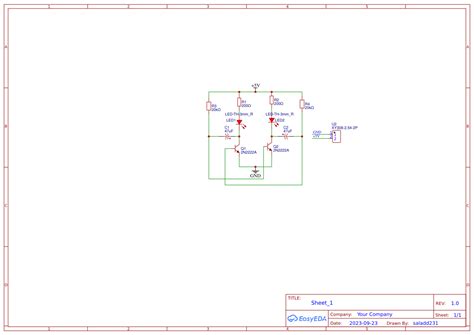 Pcb Blink 2 Led Oshwlab