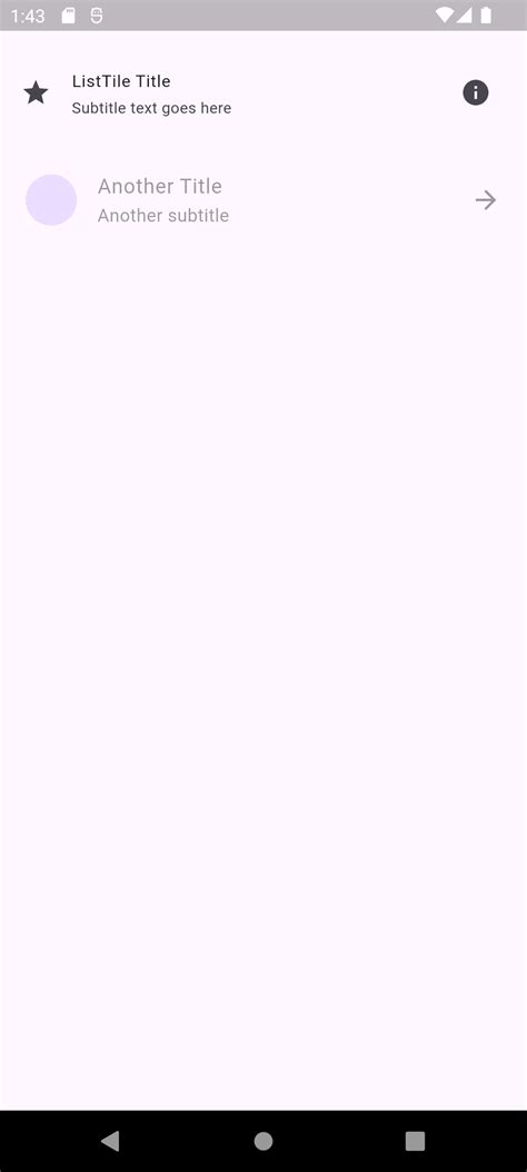 listtile in flutter coders icu