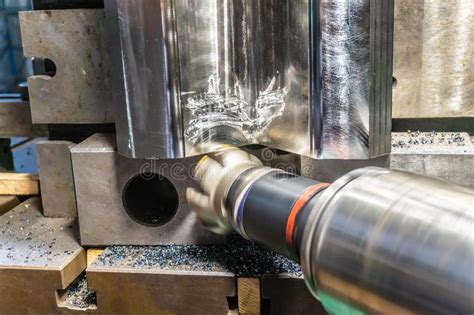 Long Reach Spindle With Quick Cutter On A Cnc Machine Stock Image Image Of Center Equipment