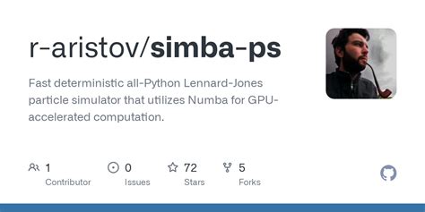 Github R Aristov Simba Ps Fast Deterministic All Python Lennard