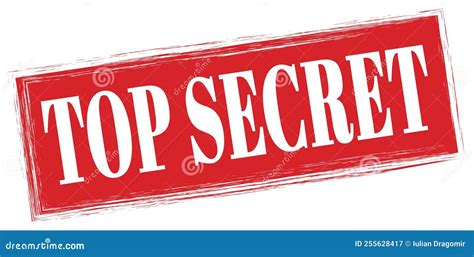 Top Secret Text Written On Red Stamp Sign Stock Illustration Illustration Of Logo Button