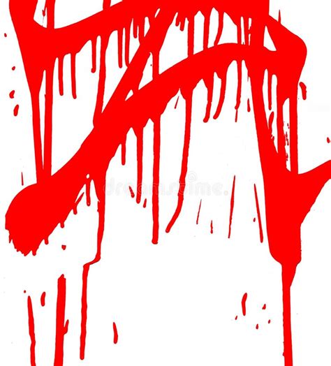 Paint Dripping Liquid Flow Of Drip Blood Leaking Paint Stains
