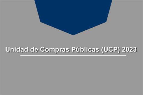 Unidad de Compras Públicas UCP 2023 Ministerio de Salud