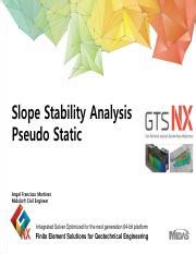 Slope Stability Analysis Pseudo Static Pdf Slope Stability Analysis Pseudo Static