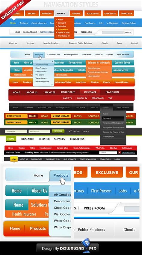 Free Custom Navigation Menu By ~amandhingra On Deviantart Free Menu