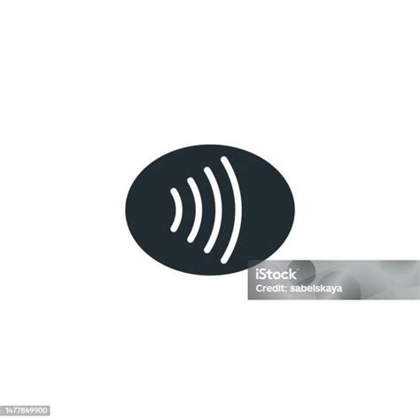 Nfc 유료 플랫 스타일의 타원형 미니멀리즘 아이콘 벡터 일러스트레이션 가까운에 대한 스톡 벡터 아트 및 기타 이미지 가까운 가상현실 검은색 Istock