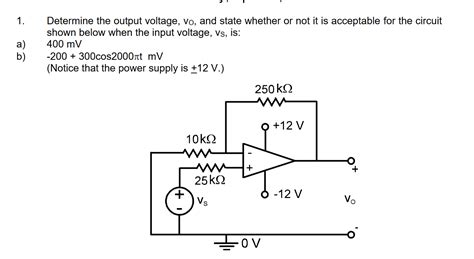 Solved ﻿determine The Output Voltage V0 ﻿and State