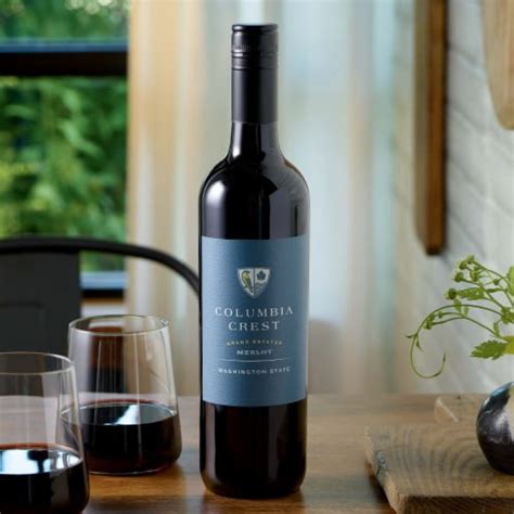 Columbia Crest Grand Estates Merlot Washington Red Wine 750 Ml Metro