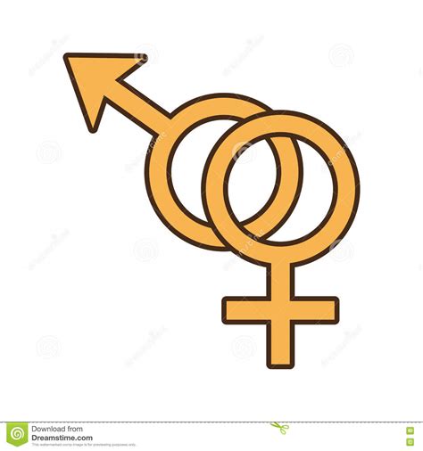 Male And Female Couple Sex Symbol Stock Vector Illustration Of Symbol Isolated