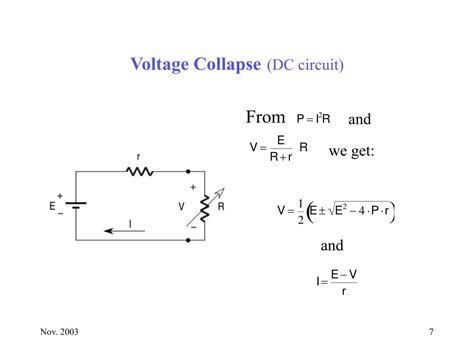 PPT Voltage Collapse In Electrical Power Systems PowerPoint Presentation ID
