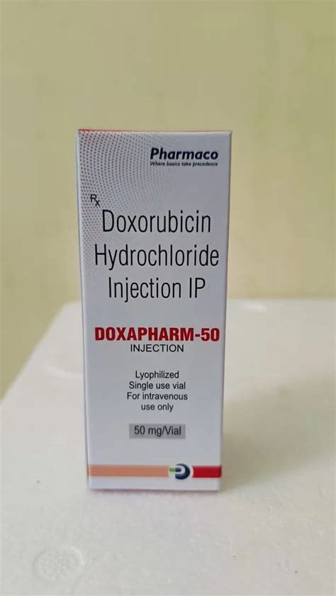 Doxorubicin Hydrochloride Injection Ip 50 Mg At ₹ 1116 Vial In Hyderabad Id 2853716949812