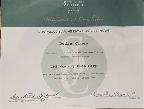 Dedra R Jones On Linkedin 1st Step To Completing Cpp Certification Next Spend More Time Knowing…