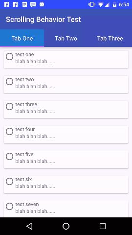 Android Tutorial Coordinatorlayout Scrolling Behavior
