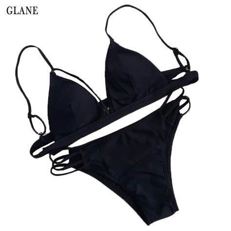 New Sexy Bikinis Women Solid Swimsuit High Waisted Bathing Suits Swim