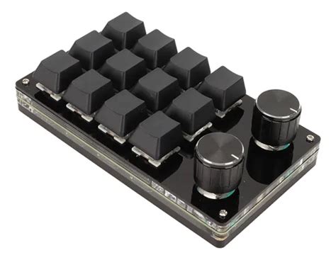 Mini Keypad 12 Keys 2 Knobs Blue Rgb Backlit Plug And Play Mercadolibre