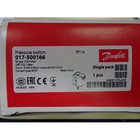 Jual Danfoss Pressure Switch Rt1a 017 500166 Jakarta Utara Ciptalestari Teknik Tokopedia