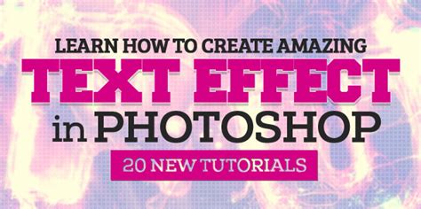 Amazing Text Effect Photoshop Tutorials Tutorials Graphic Design Junction