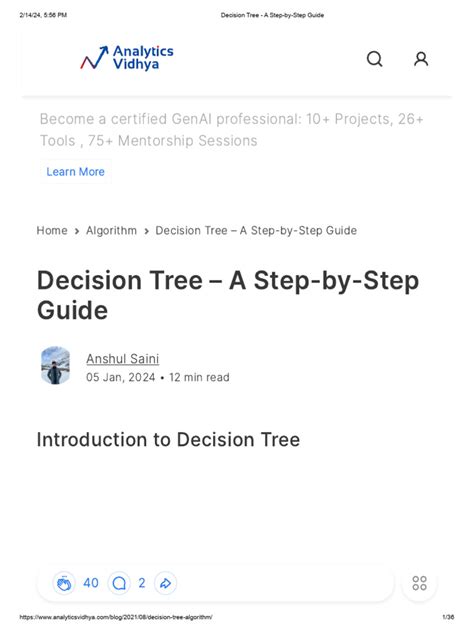 Decision Tree A Step By Step Guide Pdf Applied Mathematics Cybernetics