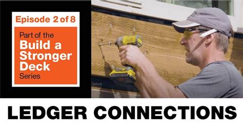 Deck Ledger Connections Framing Fasteners