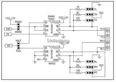Inboard Uart Ttl To Rs422 Rs485 Line Driver Sn75176b Ebay