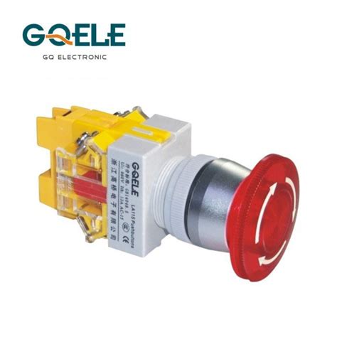 Lay7 10dzs Emergency Stop Buttontwist Release Switch With Illuminated Red Marked Push Button