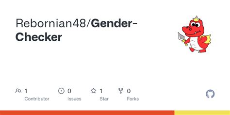 GitHub Rebornian48 Gender Checker
