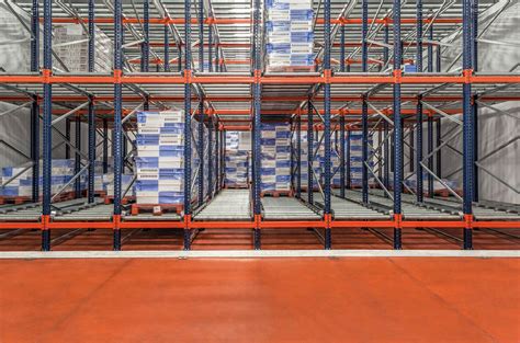 Pallet Flow Racking Live System