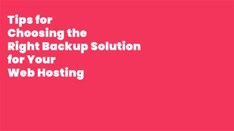 Choosing The Right Backup Solutions Secure Your Data