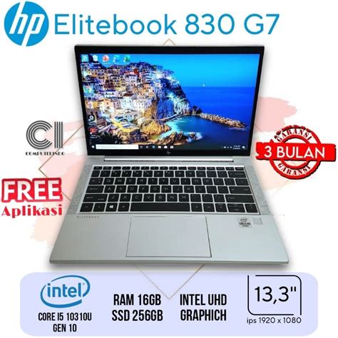 Jual Laptop Ultrabook Slim Premium Hp Elitebook G Core I Gen Ram Gb Original