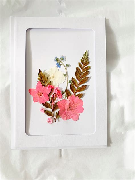 Pressed Flower Greeting Cards Blooming Wellies Flowers Newmarket Florist