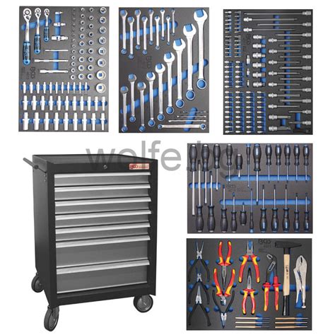 Количка за инструменти оборудвана 243 части