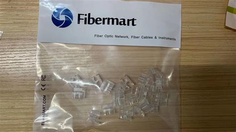 LC Duplex Clip For LC Connector Transparent 100 PCS Pack Fiber Mart Com
