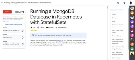 running a mongodb database in kubernetes with statefulsets gsp022