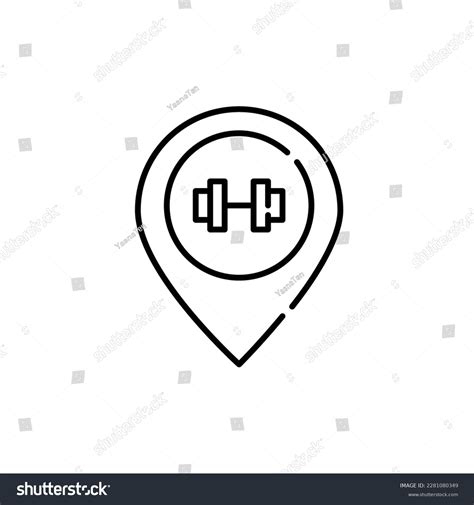 Gym Location Pointer Stock Photos And Pictures Images Shutterstock