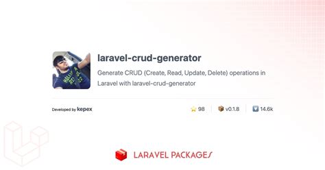 Laravel Crud Generator By Kepex LaraPackages