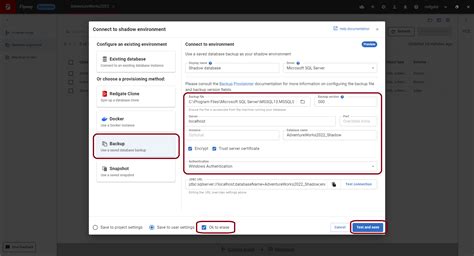 Use A Sql Server Backup To Baseline A Database Redgate Flyway