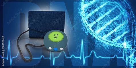 3d Rendering Sphygmomanometer Stock Illustration Adobe Stock