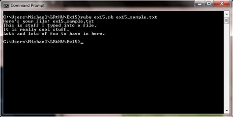 TESTHEAD Exercise 15 Reading Files Learn Ruby The Hard Way Practicum