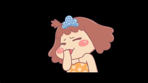 Cartoon Girl Talking Stock Video Footage For Free Download