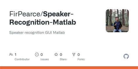 Github Firpearcespeaker Recognition Matlab Speaker Recognition Gui