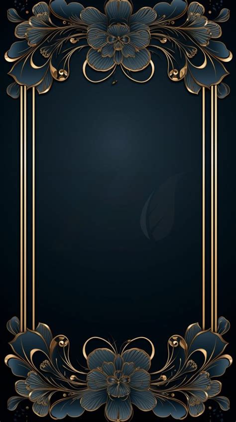 دانلود پس زمینه تیره با حاشیه تزئینی گل دانلود رایگان فایل لایه باز، Psd، وکتور، لوگو و موکاپ