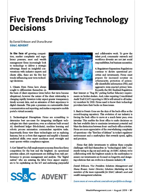 Five Trends Driving Technology Decisions