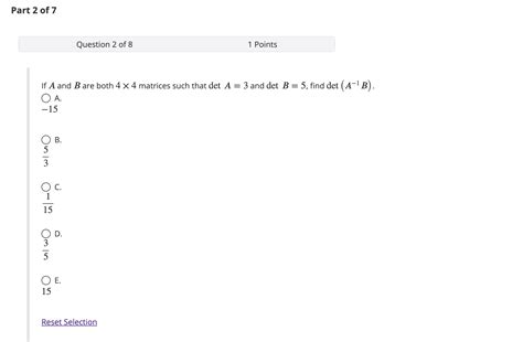 solved if a and b ﻿are both 4×4 ﻿matrices such that det a 3