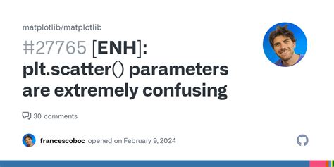 Enh Pltscatter Parameters Are Extremely Confusing · Issue 27765