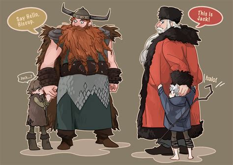 How To Train Your Dragon Rise Of The Guardians красивые картинки Crossover Stoick
