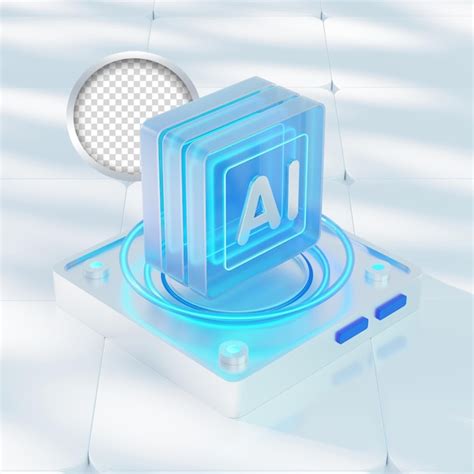 Premium Psd Artificial Intelligence Cube 3d Illustration