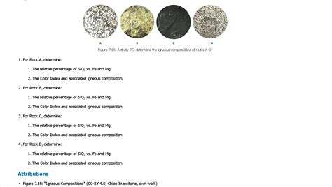 Solved Figure 718 Activity 7c Determine The Igneous