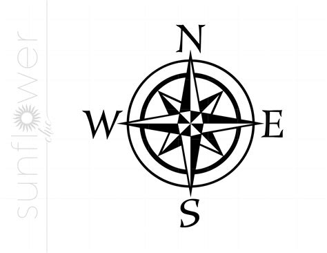 Nautical Compass Svg Compass Clipart Compass Cut File For Cricut
