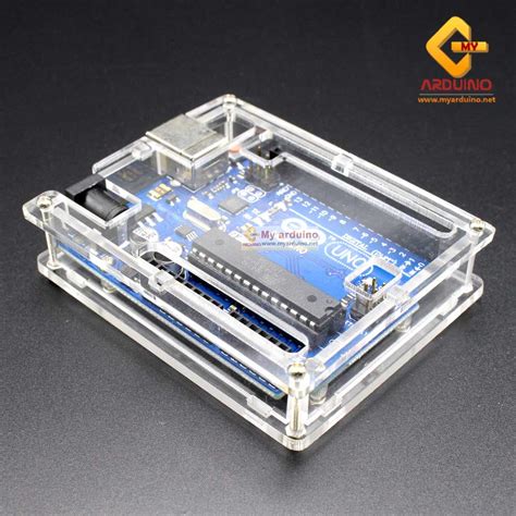 Arduino Uno R3 Acrylic Case Box กล่องอะคริลิคแบบใส สำหรับ Arduino Uno Case ขาย Arduino อุปกรณ์