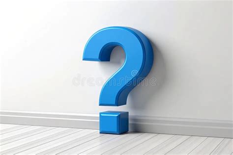 Realistic 3d Blue Question Mark Illustration Stock Illustration Illustration Of Graphic